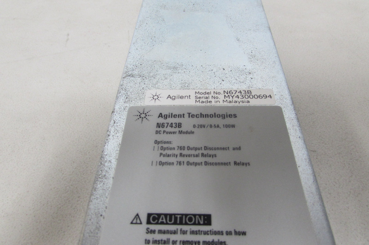 Agilent N6734B DC Power Module, 20V 5A 100W – COGWELL