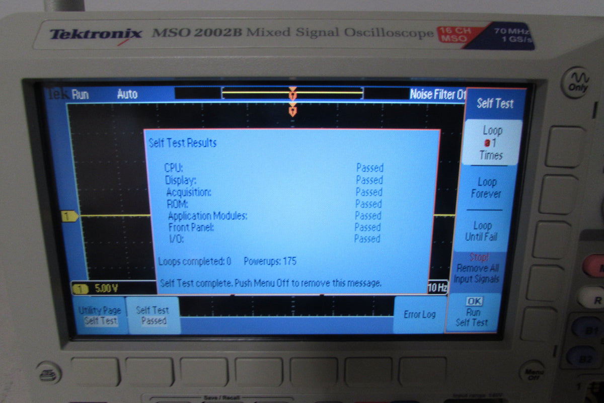 Tektronix MSO2002B Mixed Signal Oscilloscope, 70MHz, 1GS/s, 2CH w/ P63 ...