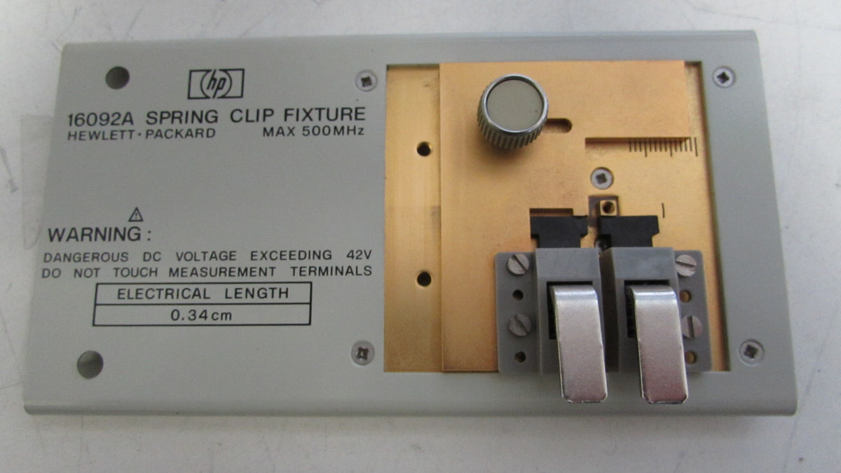 Agilent 16092A Spring Clip Fixture w/ component clip – COGWELL